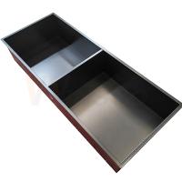 China Hairline Finished Stainless Steel Metal Fabrication Black Titanium Hand Wash Tray for sale