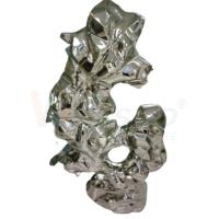 China 8k Stainless Steel Metal Fabrication Water Ripple Finshed Office Decoration Sculpture Metal for sale