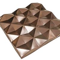 China 4x8 Embossed Stainless Steel Sheet AISI 201 304 316 Rose Gold Brushed Ornamental for sale