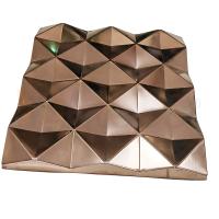 China 4x8 Embossed Stainless Steel Sheet AISI 201 304 316 Rose Gold Brushed Ornamental for sale