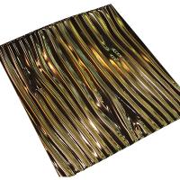 China Sandblasting Groove Embossed Stainless Steel Sheet Custom SS 201 304 316 Titanium Gold for sale