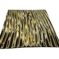 China Sandblasting Groove Embossed Stainless Steel Sheet Custom SS 201 304 316 Titanium Gold for sale
