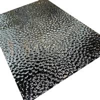 China Decorative 8K Mirror Black Titanium Honeycomb Design Pattern Stainless Steel Embossed Finished for sale