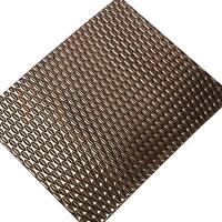 China Rose Gold PVD Color AISI 201 304 316 Mirror 5WL Shape Embossed Stainless Steel Sheet for sale