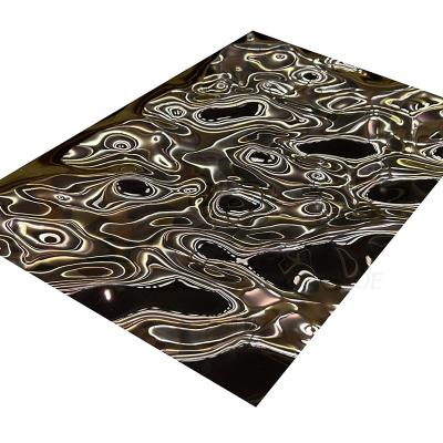 China Rose Gold Embossed Stainless Steel Sheet for sale