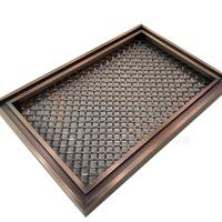 China Red Bronze Ornamental Stainless Steel Woven Screen 201 304 316 Grade for sale