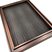 China Modern Metal Design Plain Weave Stainless Steel Wire Mesh 0.5mm-8mm PVD Coating for sale