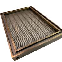 China Custom Size 201 304 316 Material Decorative Stainless Steel Wire Mesh Screen With Pvd Color for sale