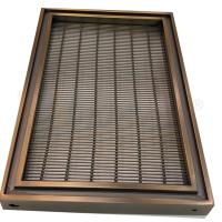 China Custom Size 201 304 316 Material Decorative Stainless Steel Wire Mesh Screen With Pvd Color for sale