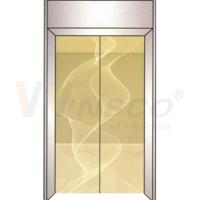 China 0.8mm Elevator Stainless Steel Sheet Mirror Gold Etched 4x8ft for sale
