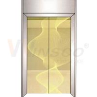 China 0.8mm Elevator Stainless Steel Sheet Mirror Gold Etched 4x8ft for sale