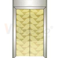 China 0.8mm Elevator Stainless Steel Sheet Mirror Gold Etched 4x8ft for sale