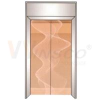China 1219mmx2438mm Mirror Gold Stainless Steel Sheet Etched Finished Rose Gold for sale