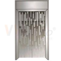 China 2mm Elevator Stainless Steel Sheet Grey Color Mirror Finished Metal Etched Pattern for sale