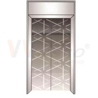China 2mm Elevator Stainless Steel Sheet Grey Color Mirror Finished Metal Etched Pattern for sale