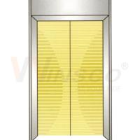 China Hairline PVD Titanium Gold Coating Etched Stainless Steel Sheet For Elevator Door Panels for sale
