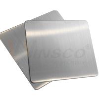 China Silver Color Hairline Stainless Steel Sheet Brushed Finished Grade 201 304 316 for sale