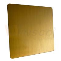 China 1219mmx2438mm JIS 201 304 316 Titanium Gold Stainless Steel Hairline Sheet for sale