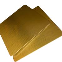 China 1219mmx2438mm JIS 201 304 316 Titanium Gold Stainless Steel Hairline Sheet for sale