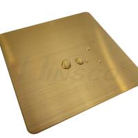 China Za Brass Hairline Finish Stainless Steel Gold Color AFP SS 201 304 316 Sheet for sale