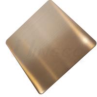 China Satin Red Copper Hairline Stainless Steel Sheet 316l Finished AFP Ornamental New Style for sale