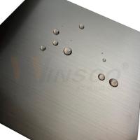 China Anti Corrosion Bronze Hairline Stainless Steel AISI 201 304 316 Sheet for sale