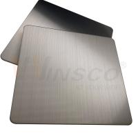 China 316 Hairline Stainless Steel Sheet Super Decorative SS 201 304 With Grey Color for sale