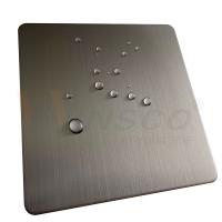 China 316 Hairline Stainless Steel Sheet Super Decorative SS 201 304 With Grey Color for sale