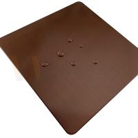China GB 201 304 316 Hairline Stainless Steel Sheet Brown PVD Color Accept Customized for sale