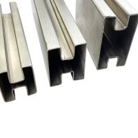 China 201 304 316 Stainless Steel Single & Double Groove Slotted Tube, Round Square Rectangular Oval Inox Special Shaped Welded Pipe for sale