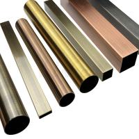 China AISI 201 304 316 PVD Color Stainless Steel Decorative Tubes Manufacturer for sale