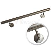 China ASTM A554 304 316 Grade Stainless Steel Round Handrail Tube 33.7–50.8mm for Staircase Railing Systems for sale