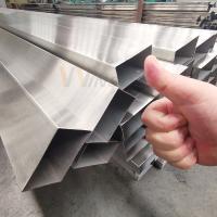 China 600 Grit Polished 304 Stainless Steel Rectangular Tube 6m Length | VVINSCO for sale