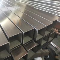 China 600 Grit Polished AISI 201 304 Stainless Steel Square Tube Inox Square Pipe for Decorative Applications for sale