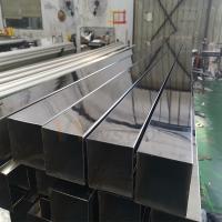 China 600 Grit Polished AISI 201 304 Stainless Steel Square Tube Inox Square Pipe for Decorative Applications for sale