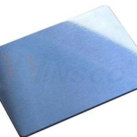 China Matte Hairline Stainless Steel Sheet SUS 316 316L 5ftx10ft Sapphire Blue Brushed Inox Plate for sale
