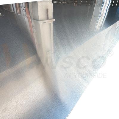 China Small Tolerance 304 304L Grade 1250mmx2500mm Mill Edge No.4 Satin Brushed Stainless Steel Metal Sheet for sale