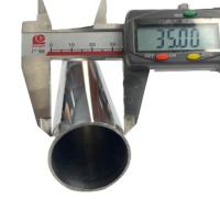 China 0.4mm-3.0mm Mirror Satin Surface 1 3/8'' Inox Metal Tube 201 304 316 Grade 35mm Dia Stainless Steel Round Pipe for sale