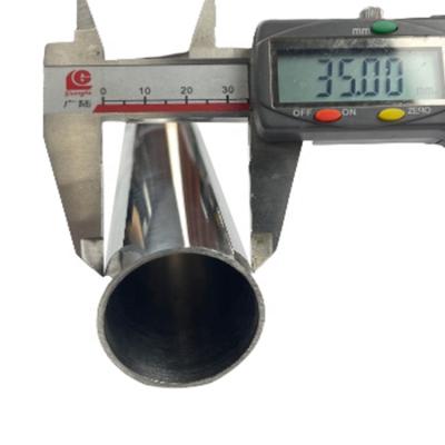 China 0.4mm-3.0mm Mirror Satin Surface 1 3/8'' Inox Metal Tube 201 304 316 Grade 35mm Dia Stainless Steel Round Pipe for sale