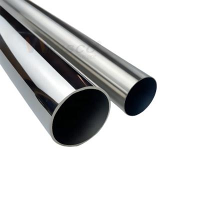 China 201 304 316 Grade 0.4mm-3.0mm Thickness Stainless Steel Round Pipe 40mm Diameter Satin Mirror Surface Inox Handrail Tube for sale