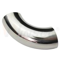 China 15.9mm (5/8 Inch) Stainless Steel 90 Degree Weld-On Handrail Elbow with 55mm Arc Length in SS201/304/316 and Mirror or Satin Finish for sale