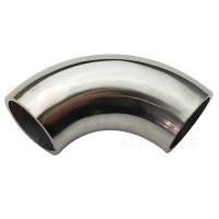 China 15.9mm (5/8 Inch) Stainless Steel 90 Degree Weld-On Handrail Elbow with 55mm Arc Length in SS201/304/316 and Mirror or Satin Finish for sale