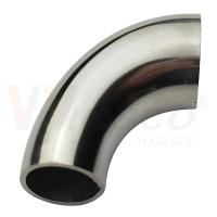 China 15.9mm (5/8 Inch) Stainless Steel 90 Degree Weld-On Handrail Elbow with 55mm Arc Length in SS201/304/316 and Mirror or Satin Finish for sale