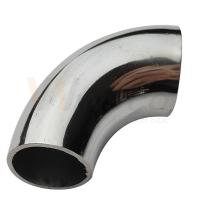 China 15.9mm (5/8 Inch) Stainless Steel 90 Degree Weld-On Handrail Elbow with 55mm Arc in SS201/304/316 and Mirror or Satin Finish for sale
