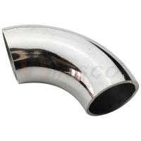 China 15.9mm (5/8 Inch) Stainless Steel 90 Degree Weld-On Handrail Elbow with 55mm Arc in SS201/304/316 and Mirror or Satin Finish for sale