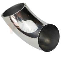 China 25.4mm (1 Inch) Stainless Steel 90 Degree Weld-On Handrail Elbow with 66mm Arc Length - SS201/304/316 Mirror or Satin Finish for sale