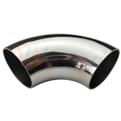 China High Precision SS 201 304 316 Railing Fittings 1.2mm-2.0mm Thick 50.8mm 2'' OD Stainless Steel Handrail Elbow Connector for sale