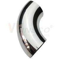 China VVINSCO 76.2mm (3 Inch) 90° Stainless Steel Handrail Elbow in AISI 201/304/316 with Mirror Polish or Satin Finish for sale