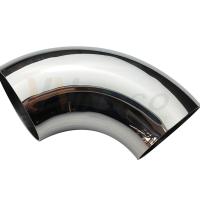 China AISI 201 304 316 Mirror Satin 76.2mm 3 Inch OD Stainless Steel Handrail Elbow 1.2mm-2.0mm Thick for sale