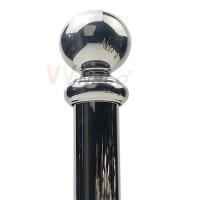 China Stainless Steel Handrail Decorative Ball for 38.1mm 50.8mm 63.5mm Round Tube with Mirror Satin Gold Finish in AISI 201 and 304 for sale